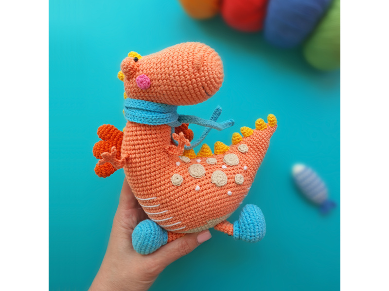 Tim the flying Dragon Crochet Pattern | Amigurumi Crochet
