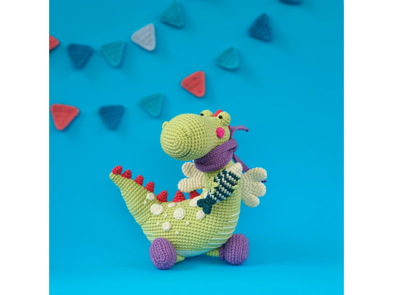 Tim the flying Dragon Crochet Pattern | Amigurumi Crochet