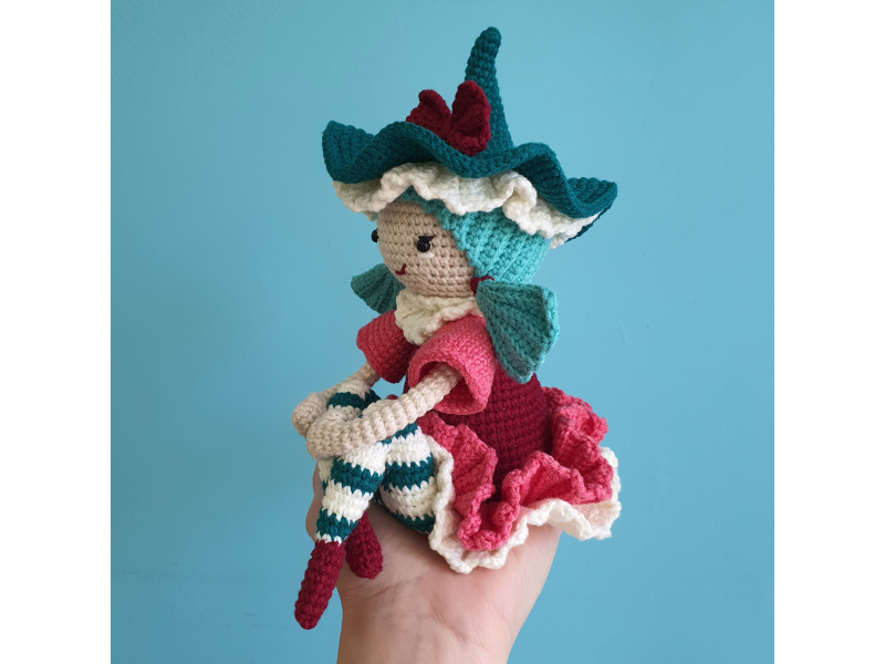 Alice the Witch Crochet Pattern | Amigurumi Crochet | PDF pattern