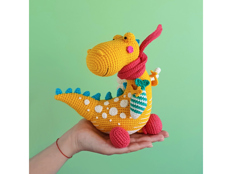 Tim the flying Dragon Crochet Pattern | Amigurumi Crochet